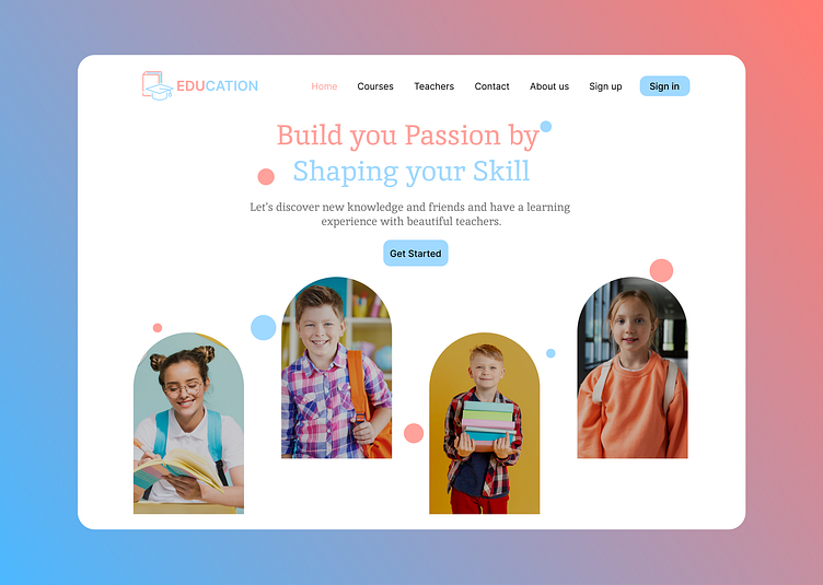 Education Website Hero Section by Tanmay on Dribbble