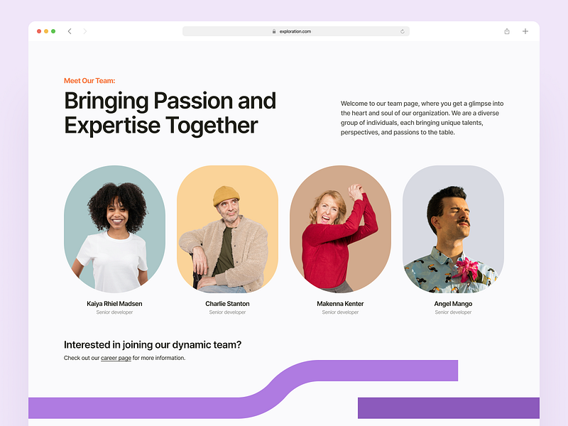Browse thousands of Team Page images for design inspiration | Dribbble