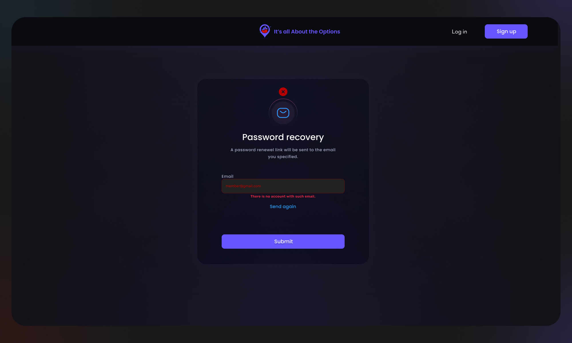Dark mode Sign up / login screen design by Naseeb Zulfiqar on Dribbble