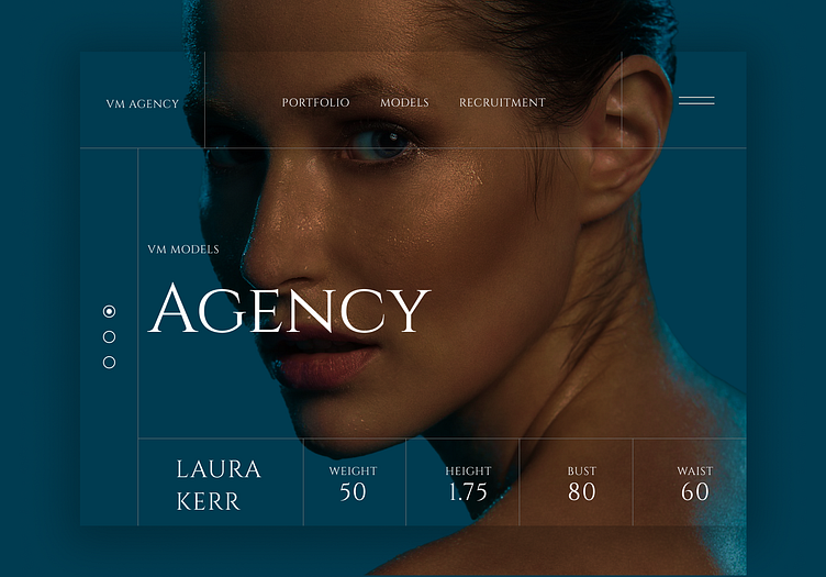 Model Agency Landing page & IDEA by Saad Raza on Dribbble