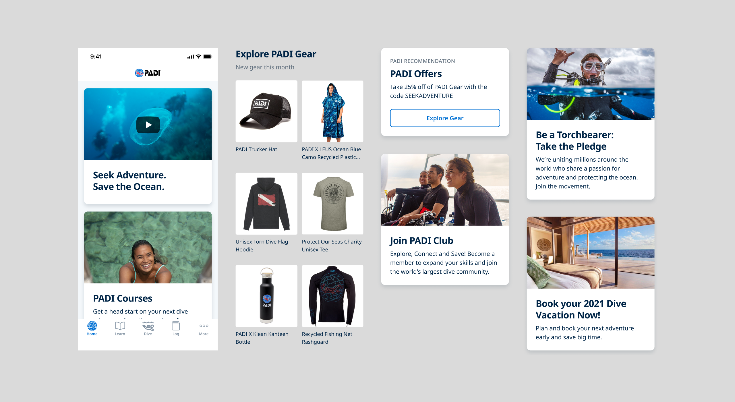 PADI - Mobile APP by David Nguyen on Dribbble