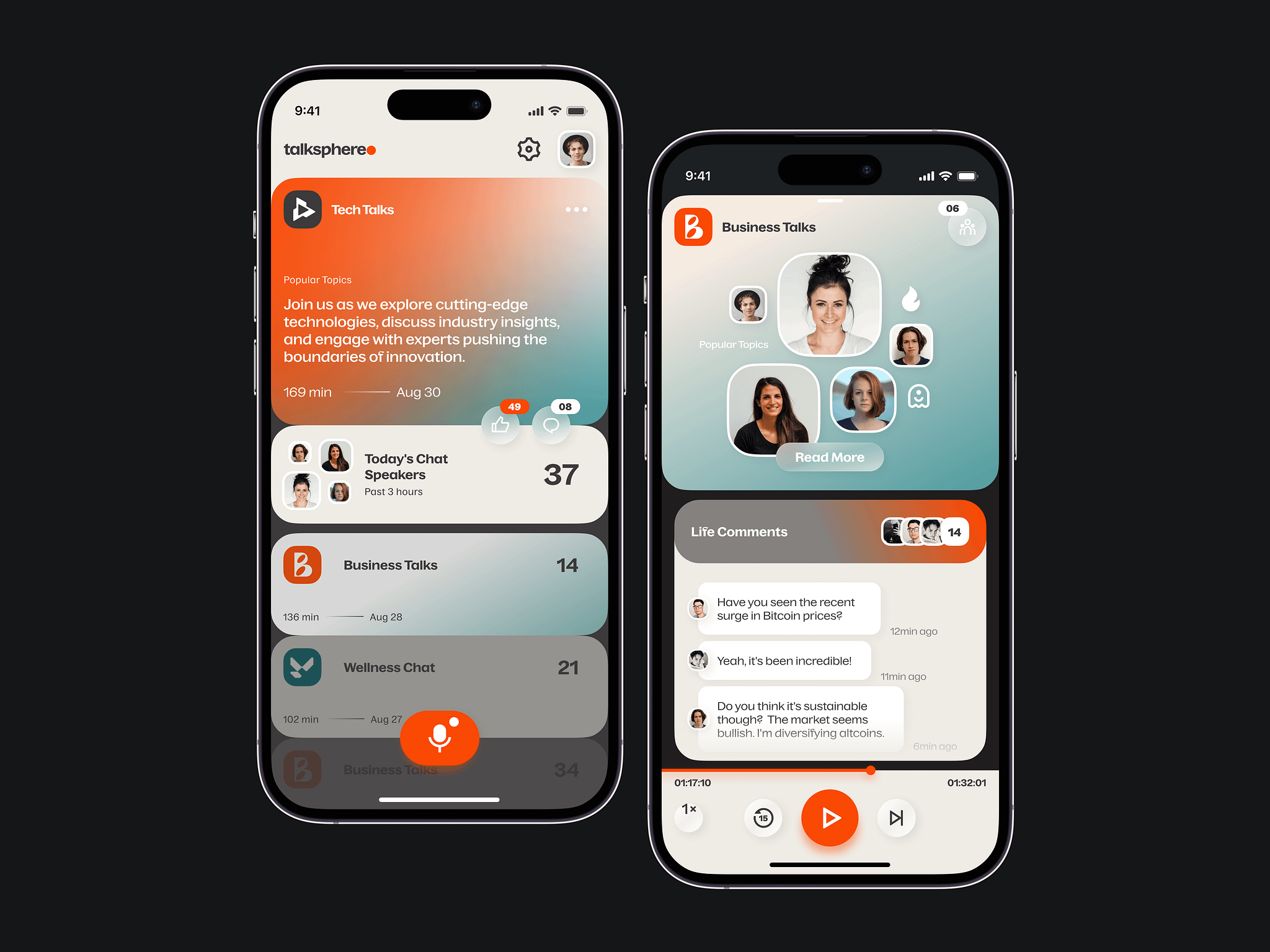 Talksphere - Social Network Mobile App Concept by Lay – UX/UI and ...
