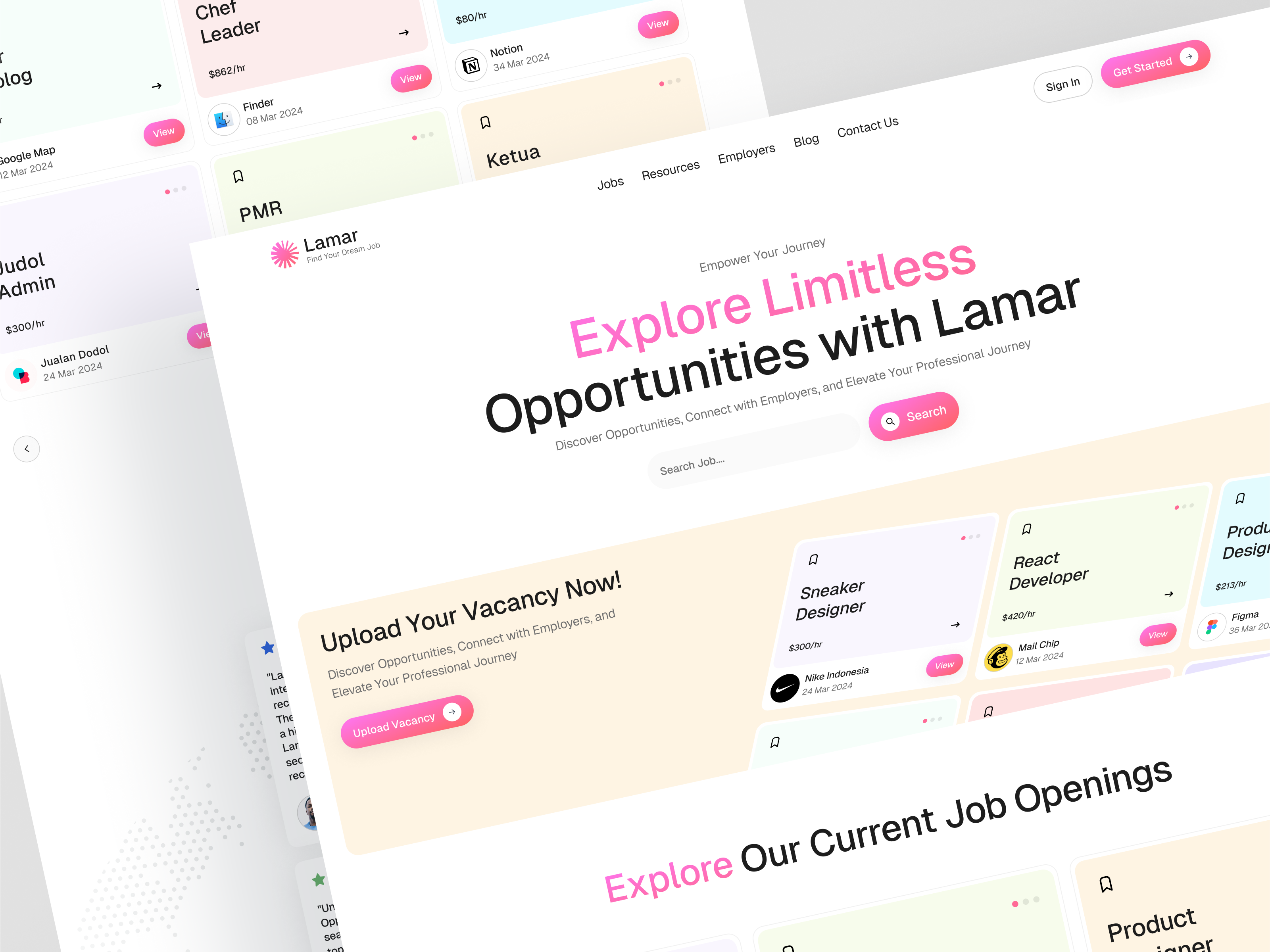 Job Portal Landing Page designs, themes, templates and downloadable ...