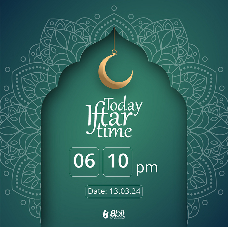 Everyday Iftar Time post design by Kamal Hossain on Dribbble