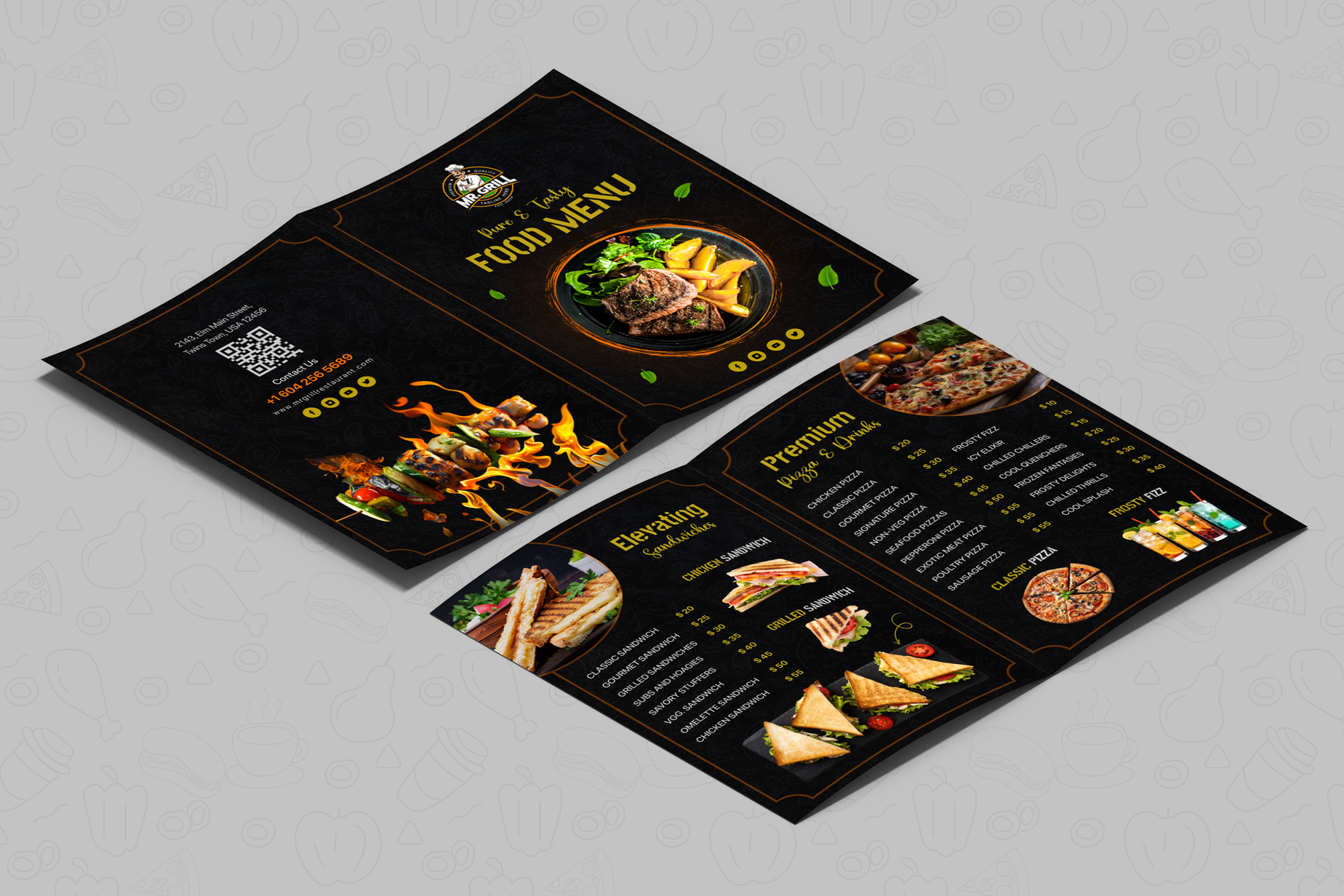 Restaurant Menu Card Design by Rajesh Mandaviya on Dribbble