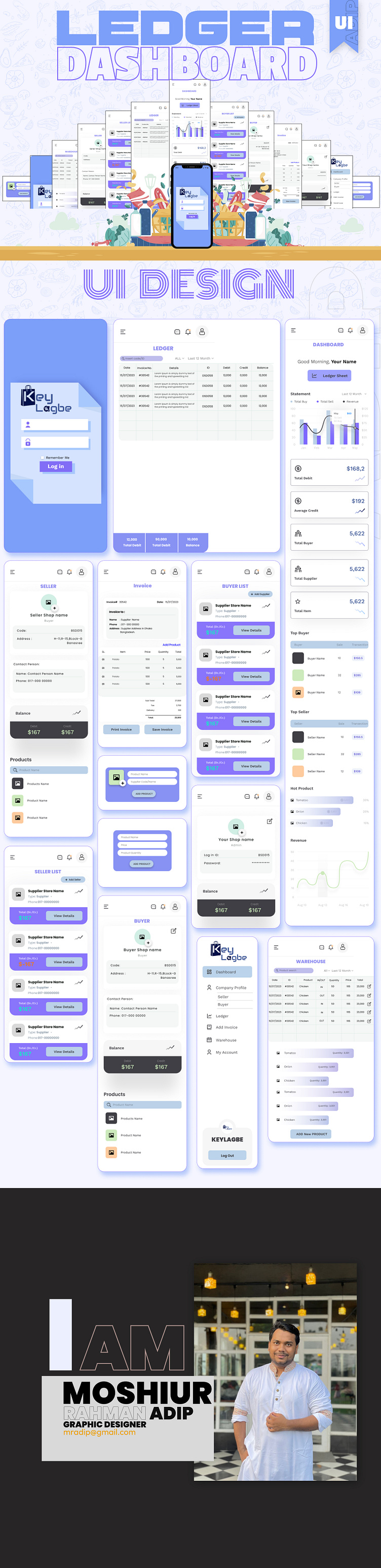 Ledger Dashboard Ui/UX Design by Moshiur Rahman Adip on Dribbble