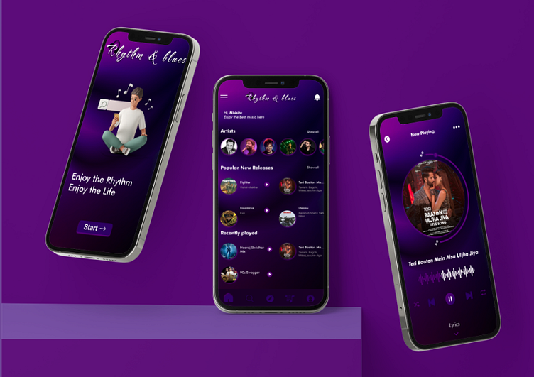 Music App UI/UX Design by Nishita Dwivedi on Dribbble