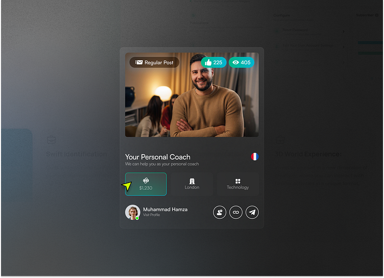 Card UI Design by Muhammad Hamza Aamir on Dribbble