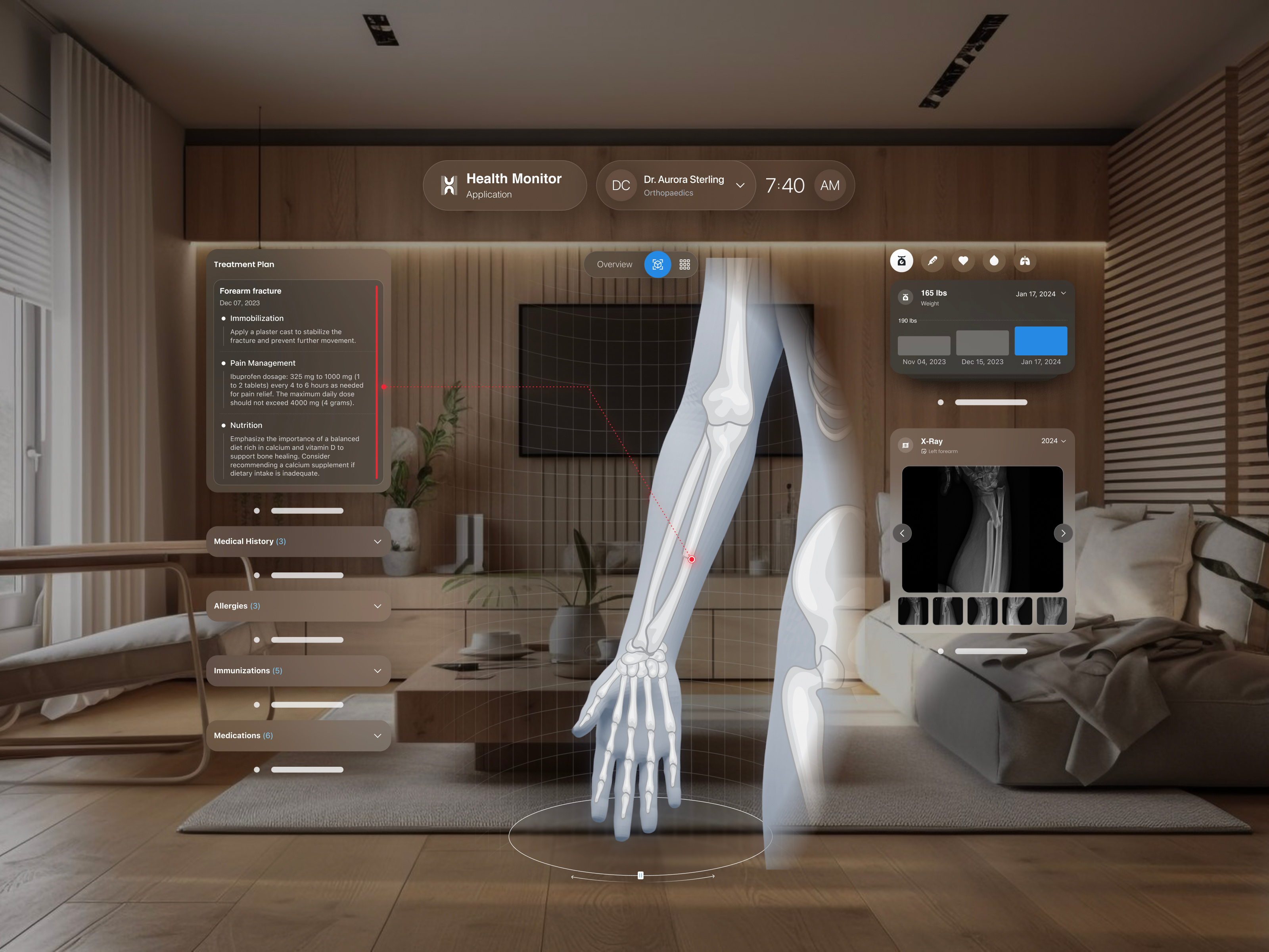 AR Health App Patient Overview / Case Study by George Railean on Dribbble