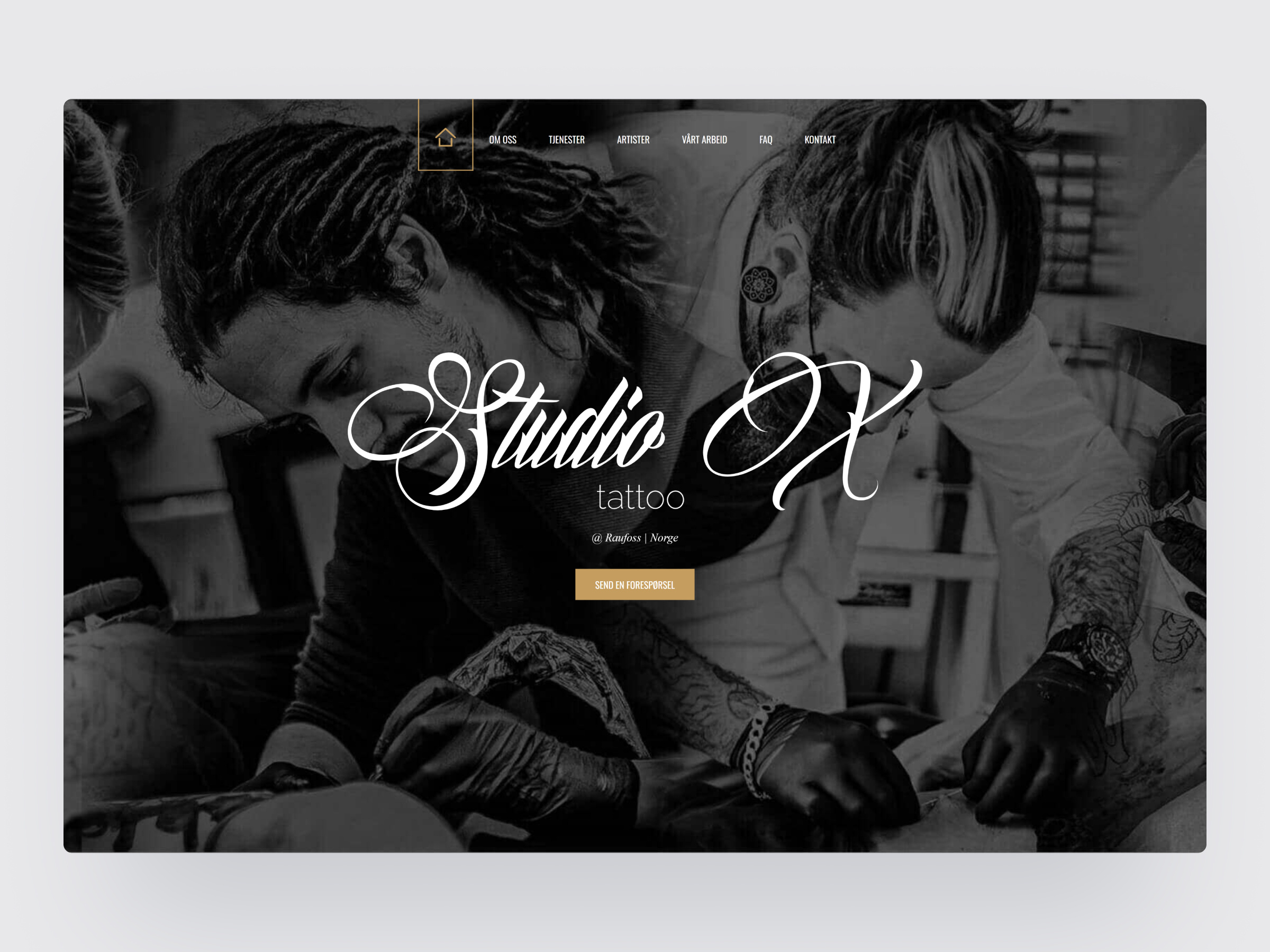 Tattoo Studio Website - Case Study by Dejan | Devu Design® on Dribbble