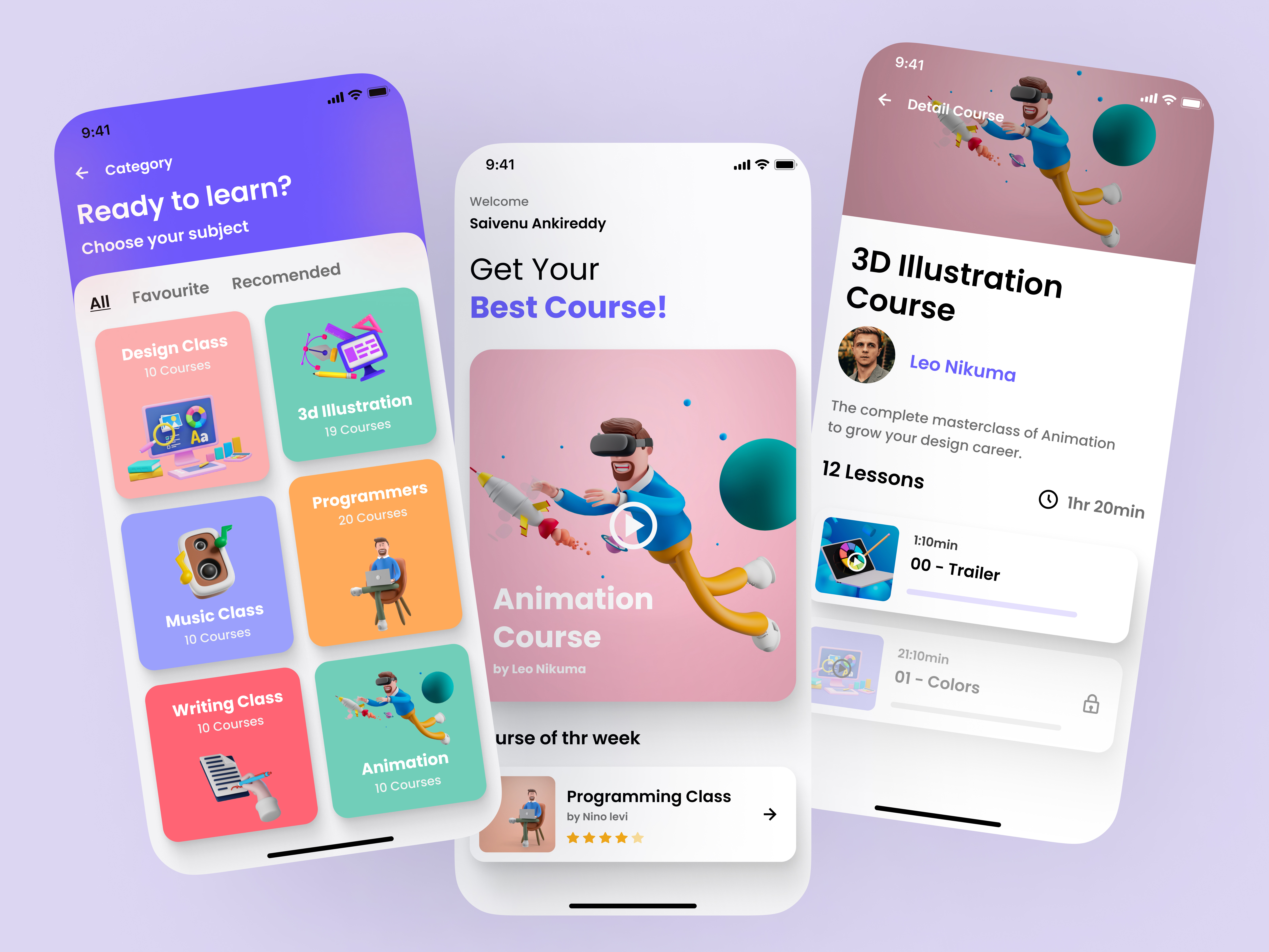 E-Learning App - Ui Design by SaiVenu. A on Dribbble