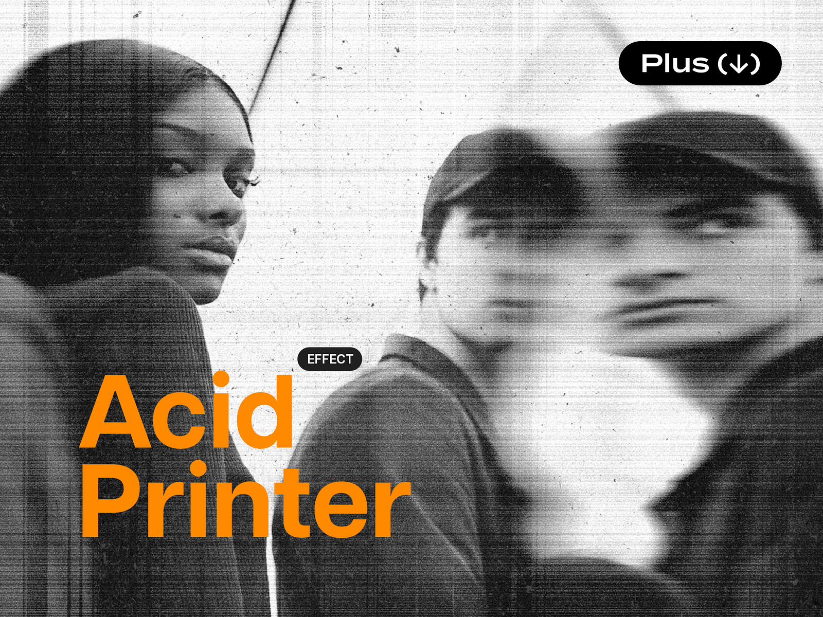 Distorted Printer Photo Effect by Pixelbuddha on Dribbble