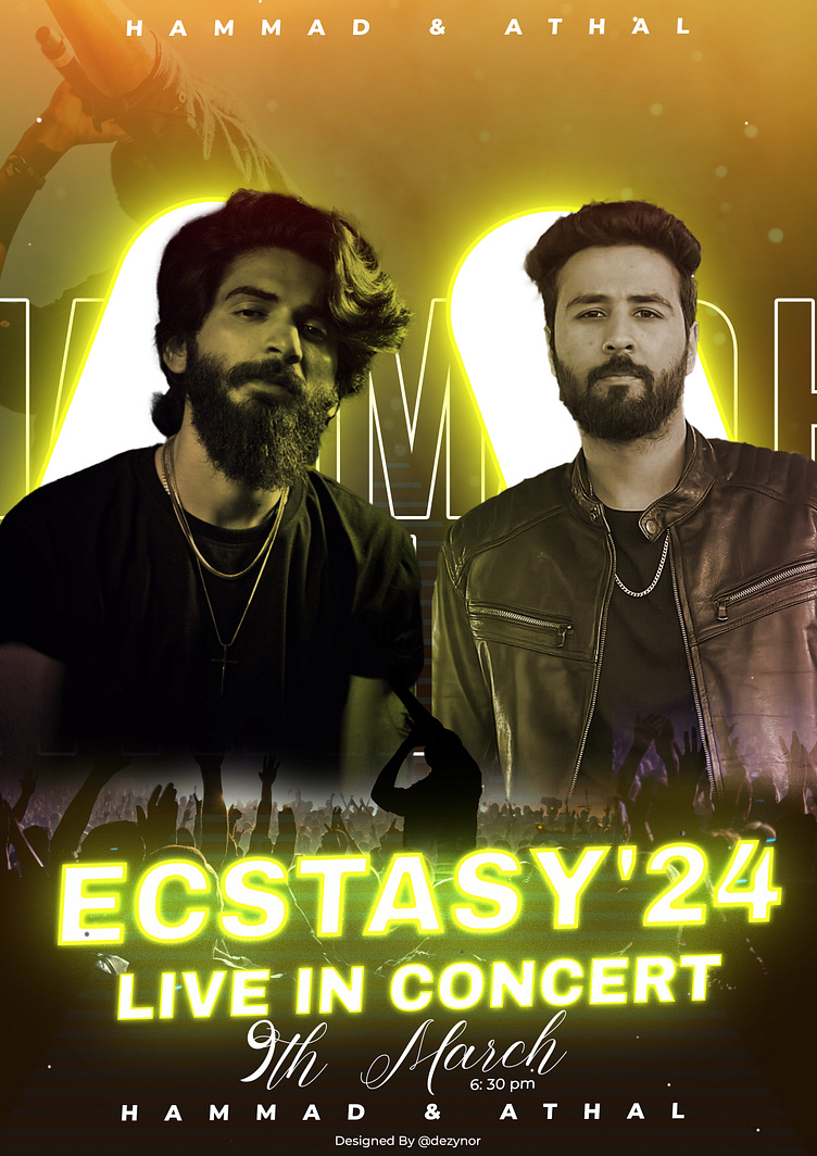 Concert Posterbanner Design By Mujtaba Khan On Dribbble