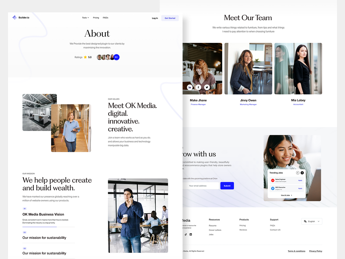 Web UI by DStudio® for Dstudio Tech on Dribbble
