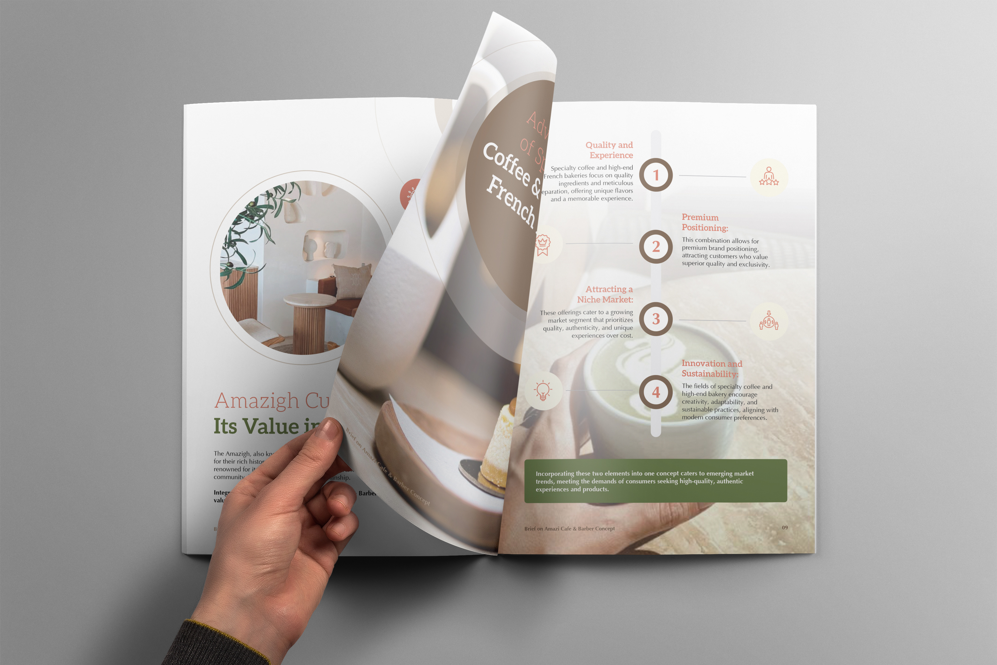 Cafe & Barber Shop Catalog Design by VisualPillar on Dribbble