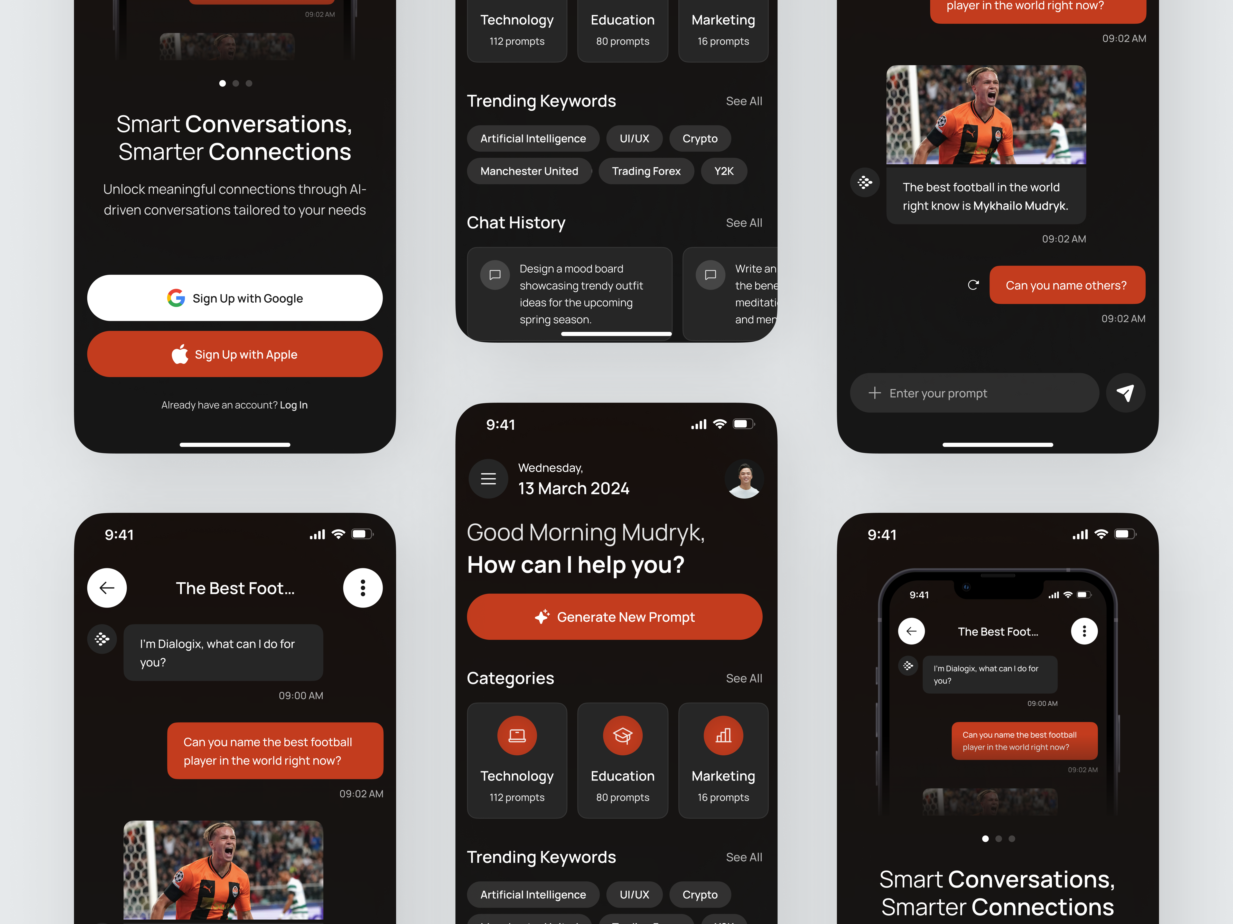 Dialogix - AI Chatbot Mobile App by Elfan 🥑 for ItWorks Agency on Dribbble