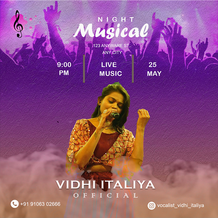 MUSICAL NIGHT | MUSIC EVENT by SHRUTI KAKADIYA on Dribbble