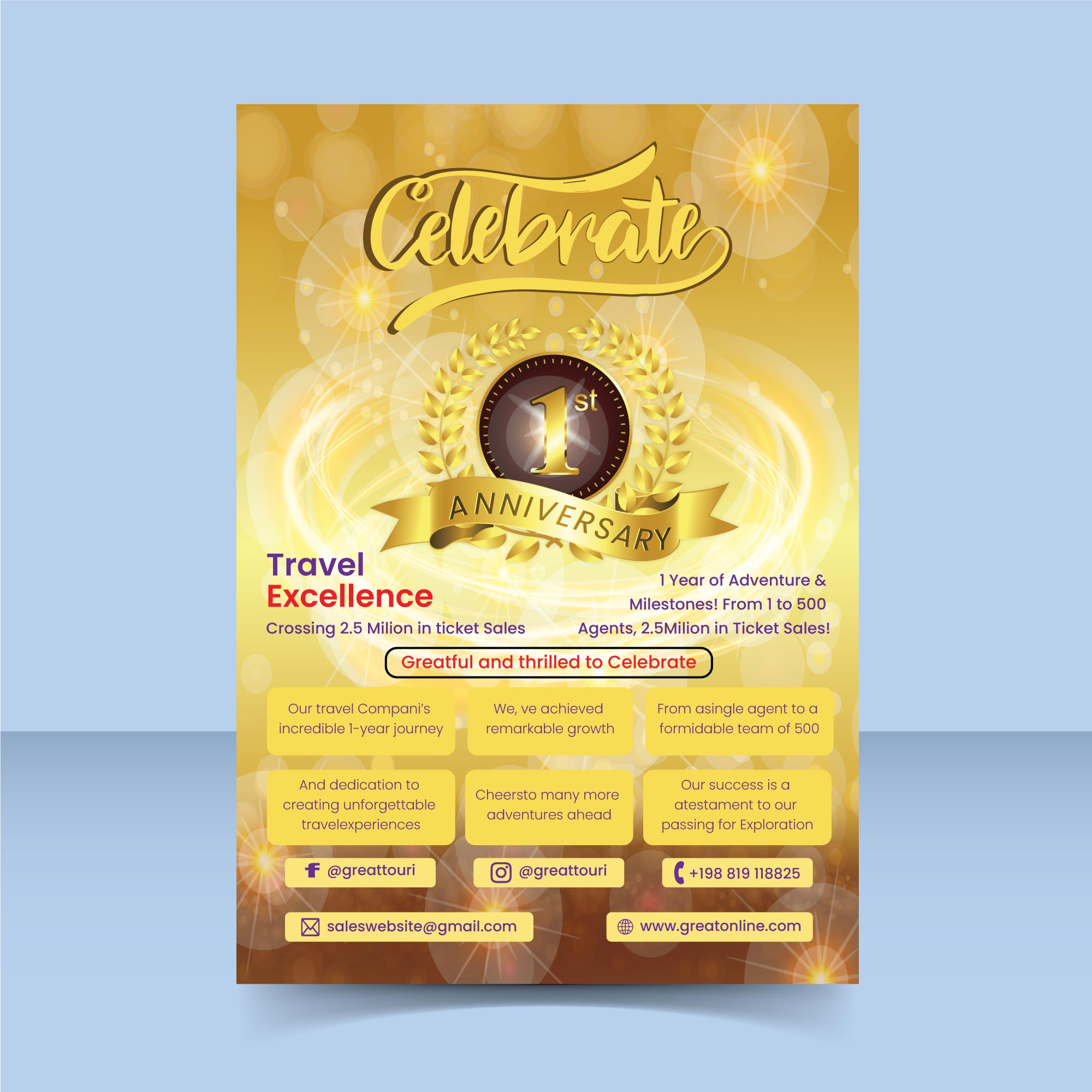 Celebrating Flyer Design by Anowara Parvin on Dribbble
