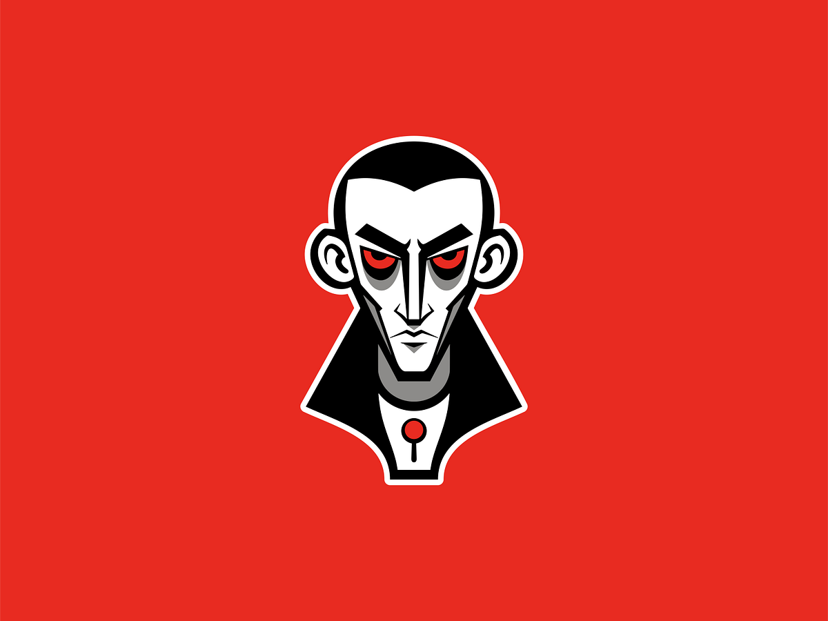 Vampire Logo by Lucian Radu on Dribbble