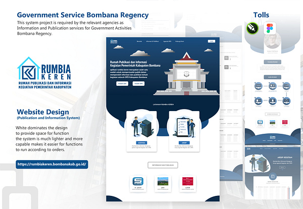 WEBSITE UI DESIGN GOVERMENT SERVICE by Nugraha on Dribbble