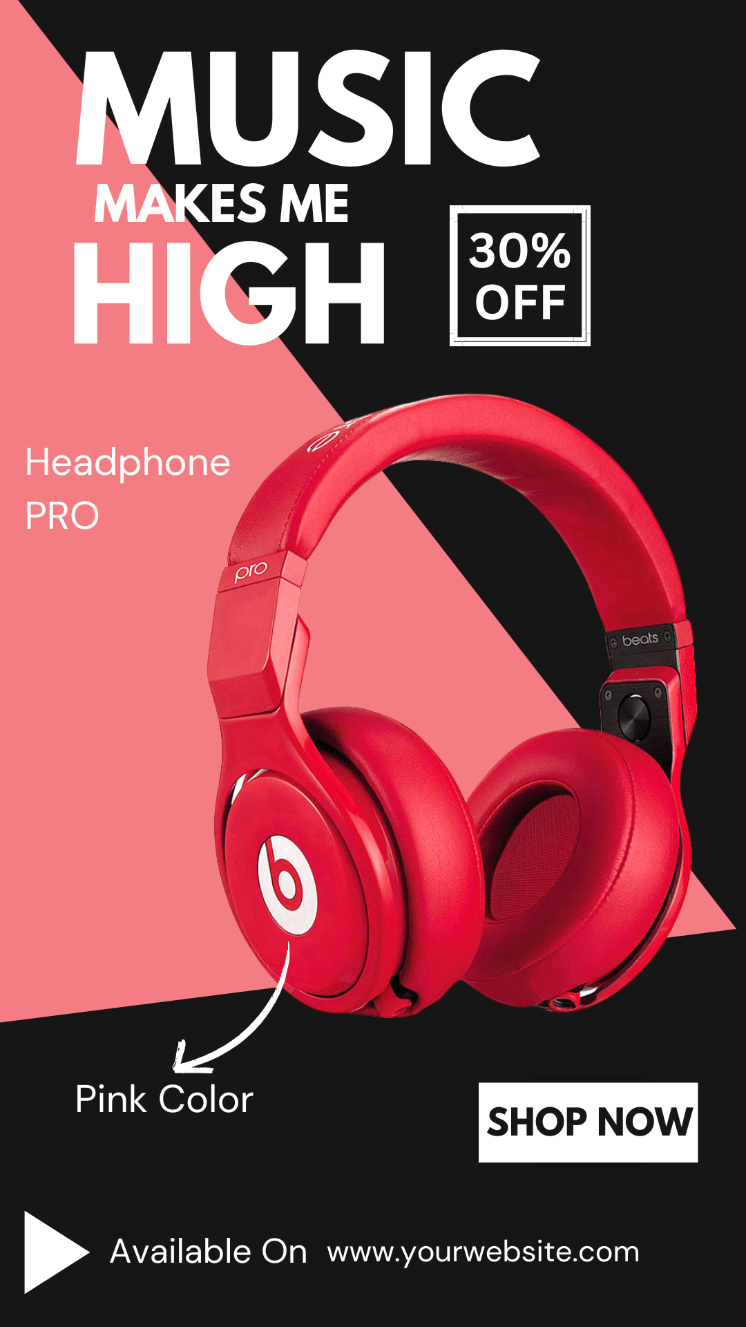 Headphone Product Poster Design by Neelavathi Sankar on Dribbble