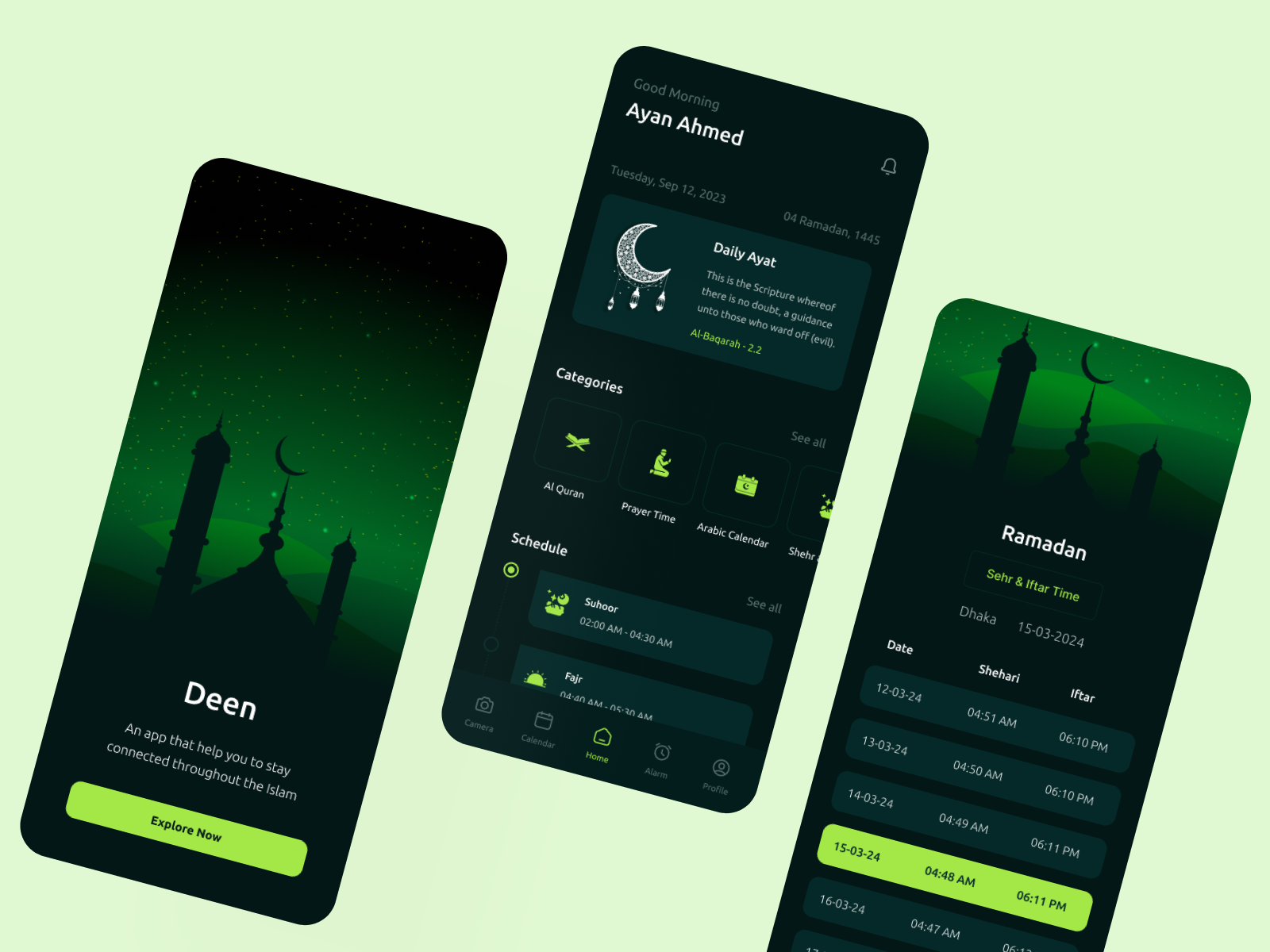 Deen (Islamic App) by Siyam Ahmmed Nahid on Dribbble