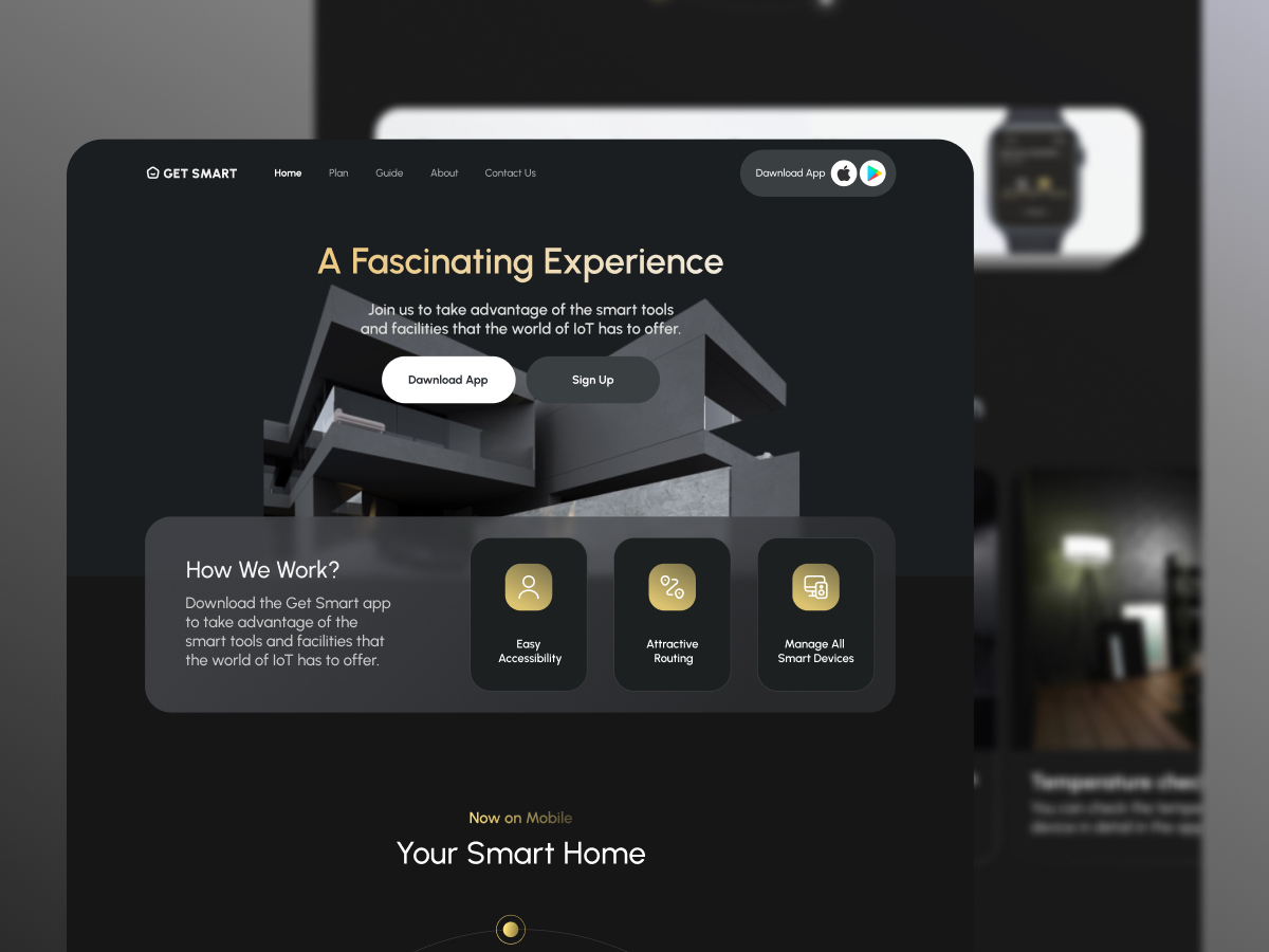 Iot Website by Mahsa_ yosefzadeh for Fluxio Design on Dribbble
