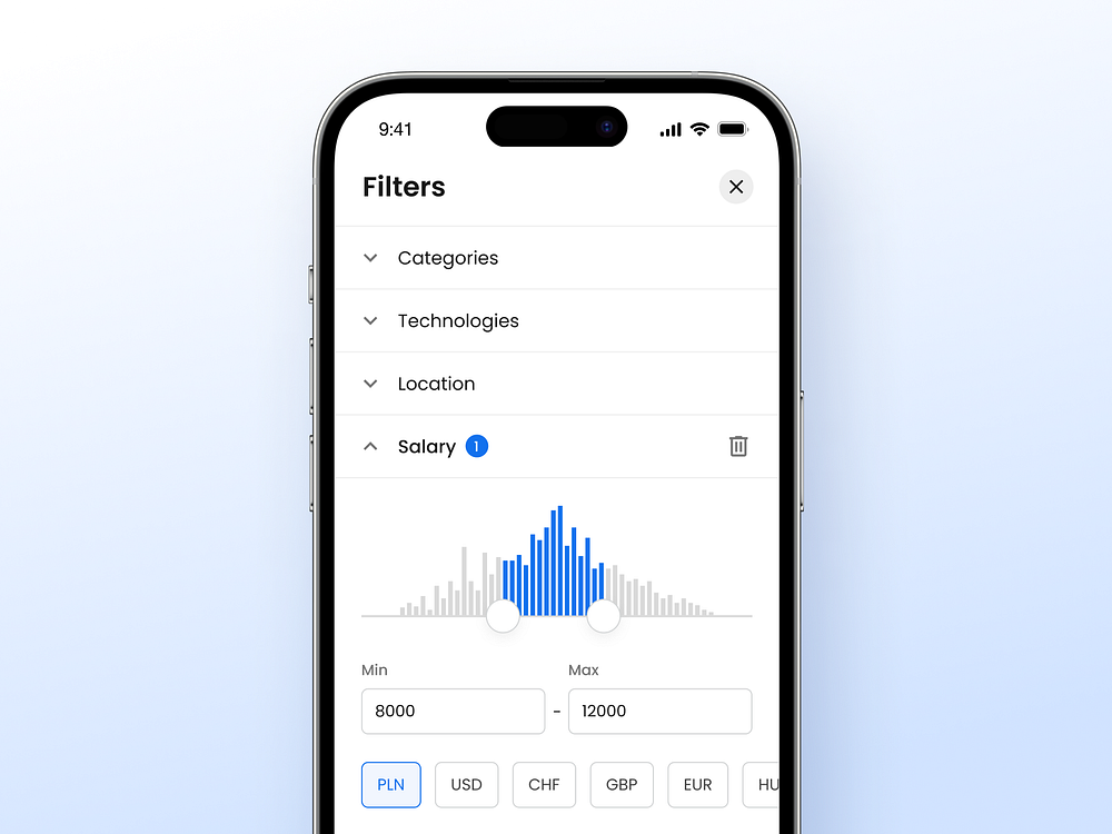 Browse thousands of Filter UI images for design inspiration | Dribbble
