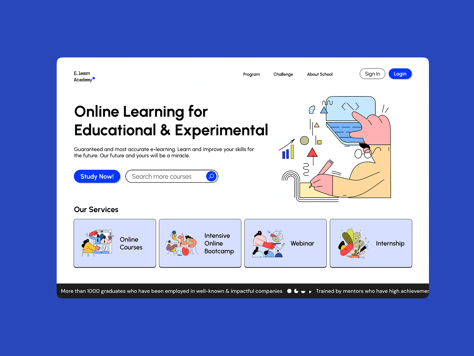 Online Learning Dashboard by Dicky Duta Ginayanda on Dribbble
