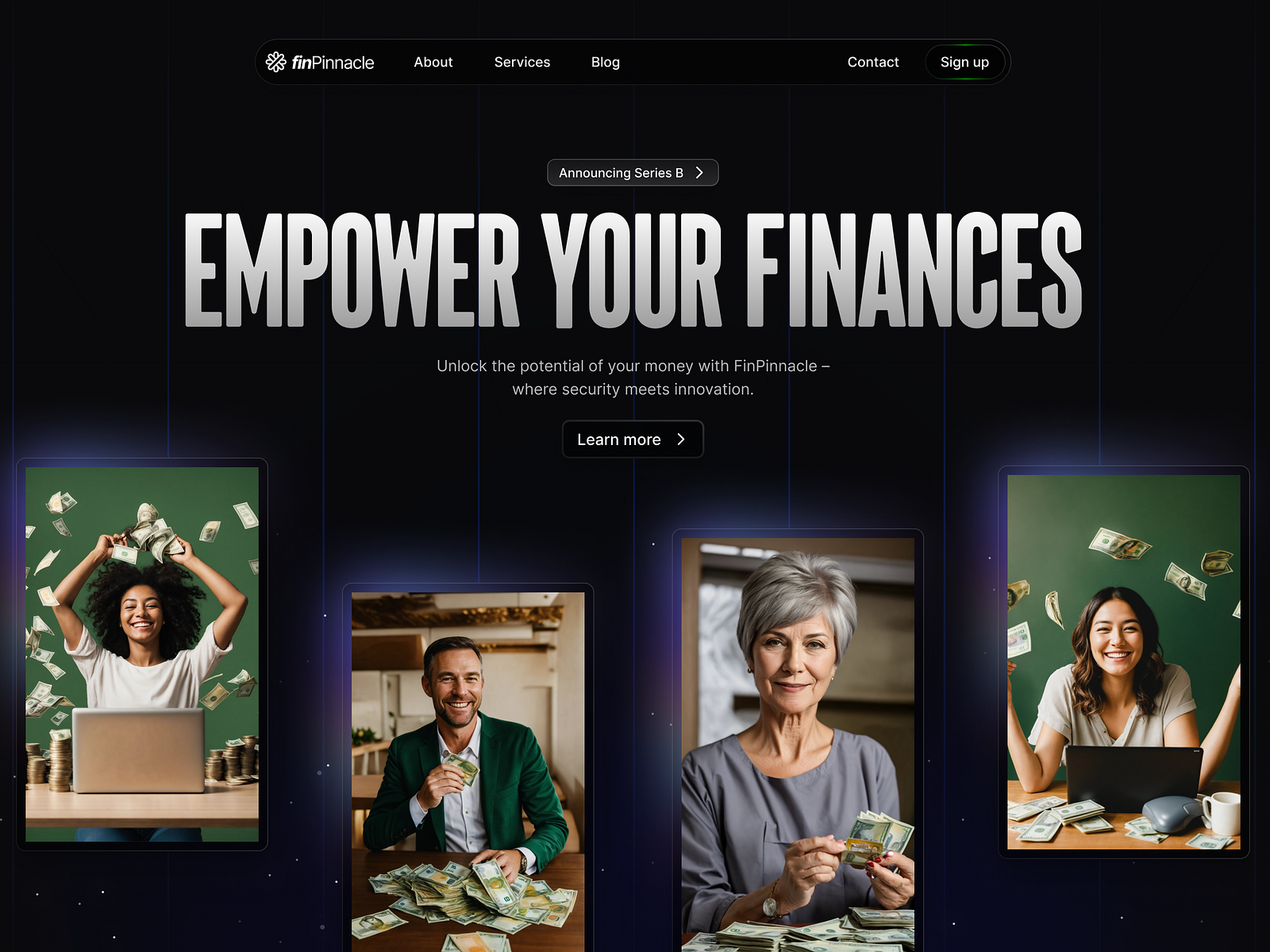 Finance Landing Page Design by Shashank Agarwal on Dribbble