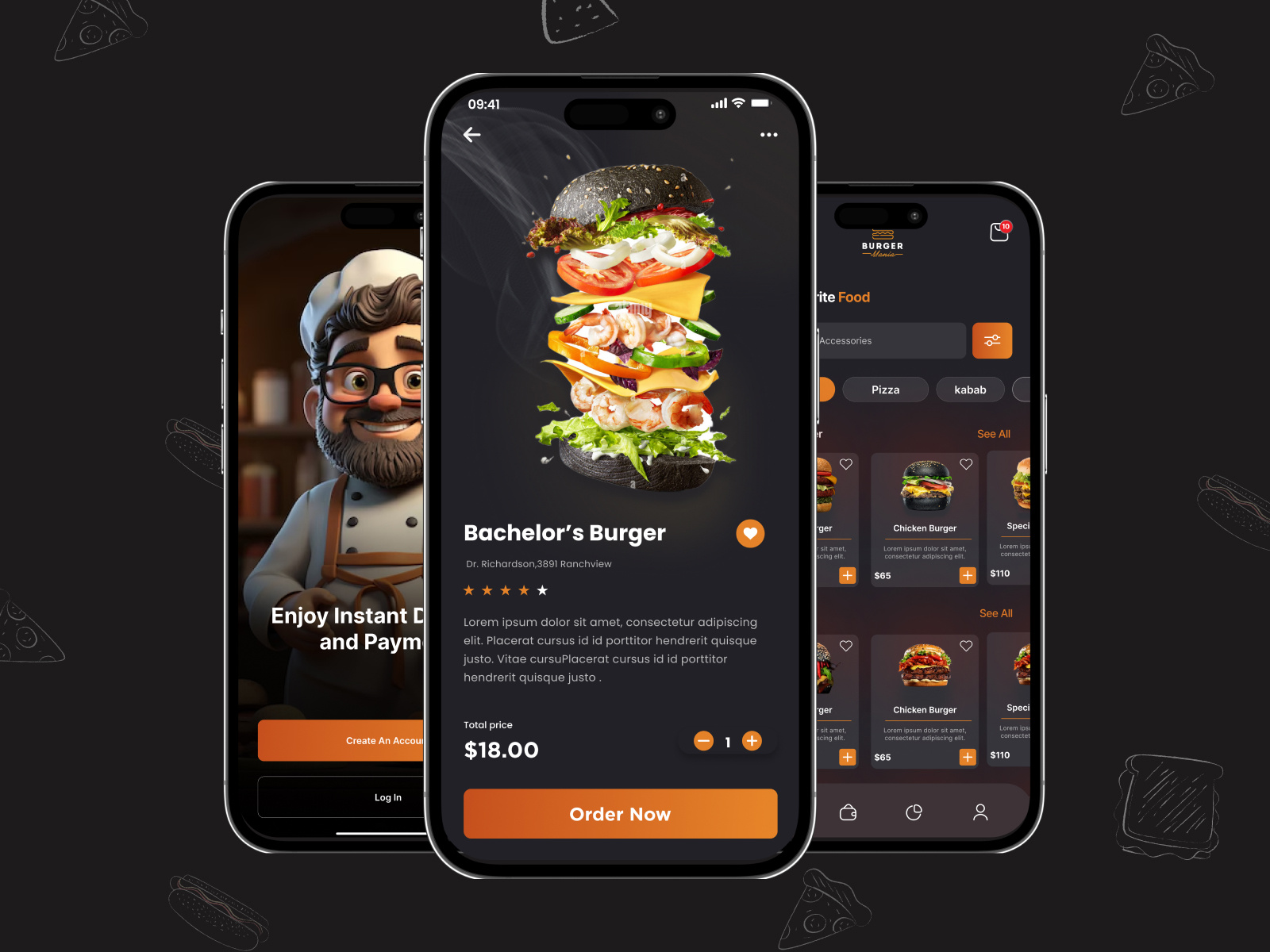 Burger Mobile App Ui design by Riyajul Haque Bhuiyan on Dribbble