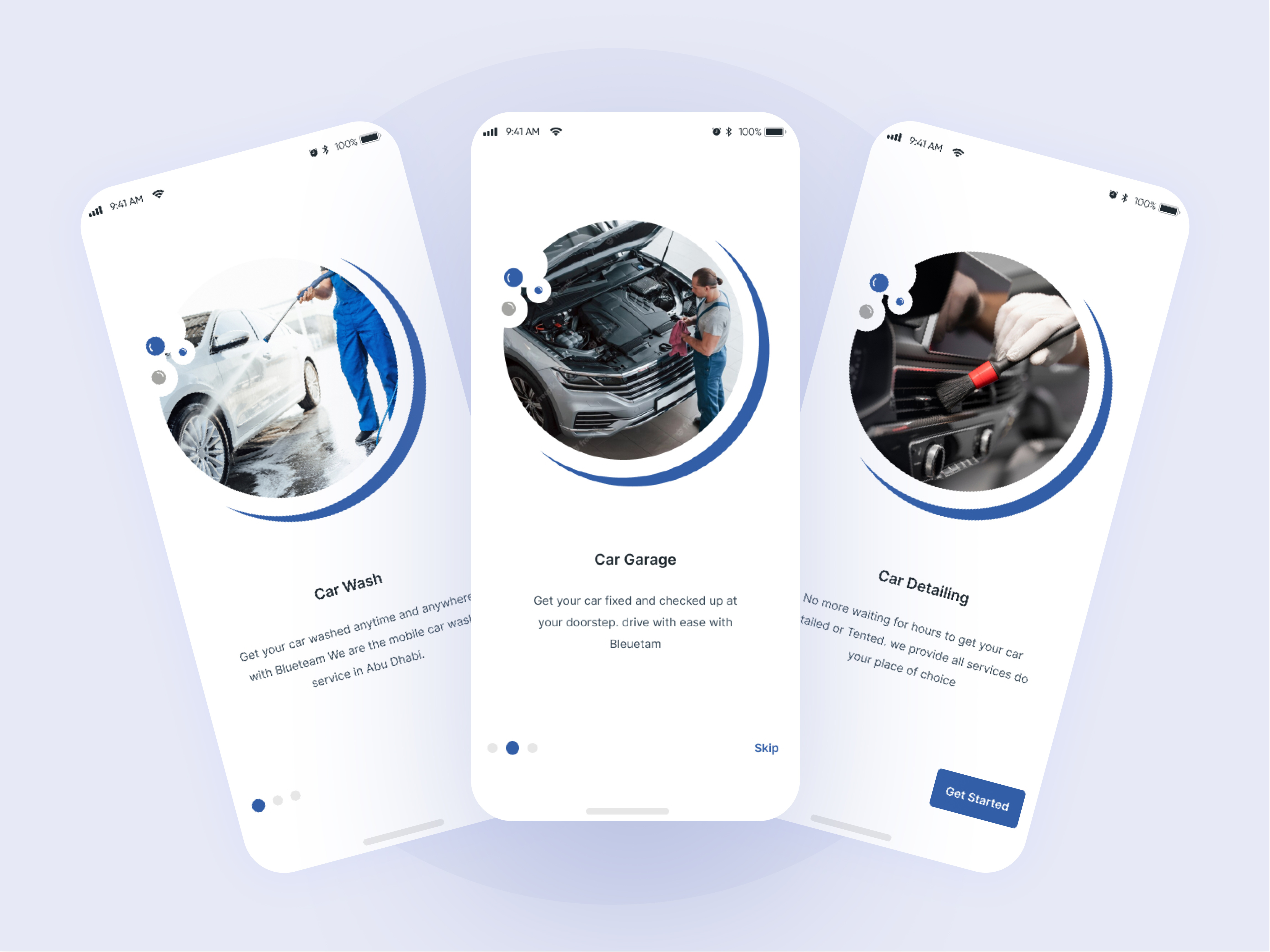 Car Wash Mobile App Ui Design by Any Motion on Dribbble