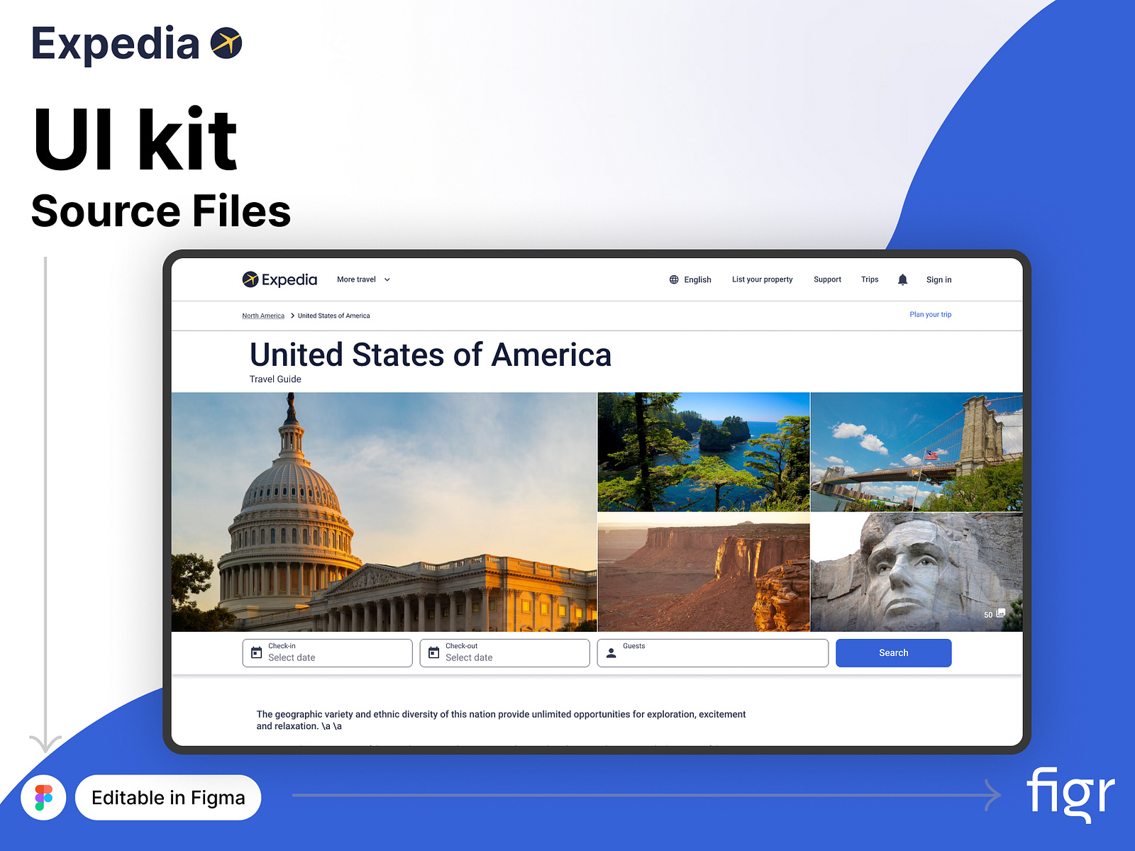 Make Expedia UI your own by Figr Design on Dribbble
