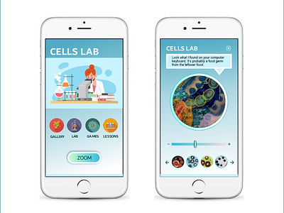 UI Design for study microscope mobile app by Alisa Zabarsky on Dribbble