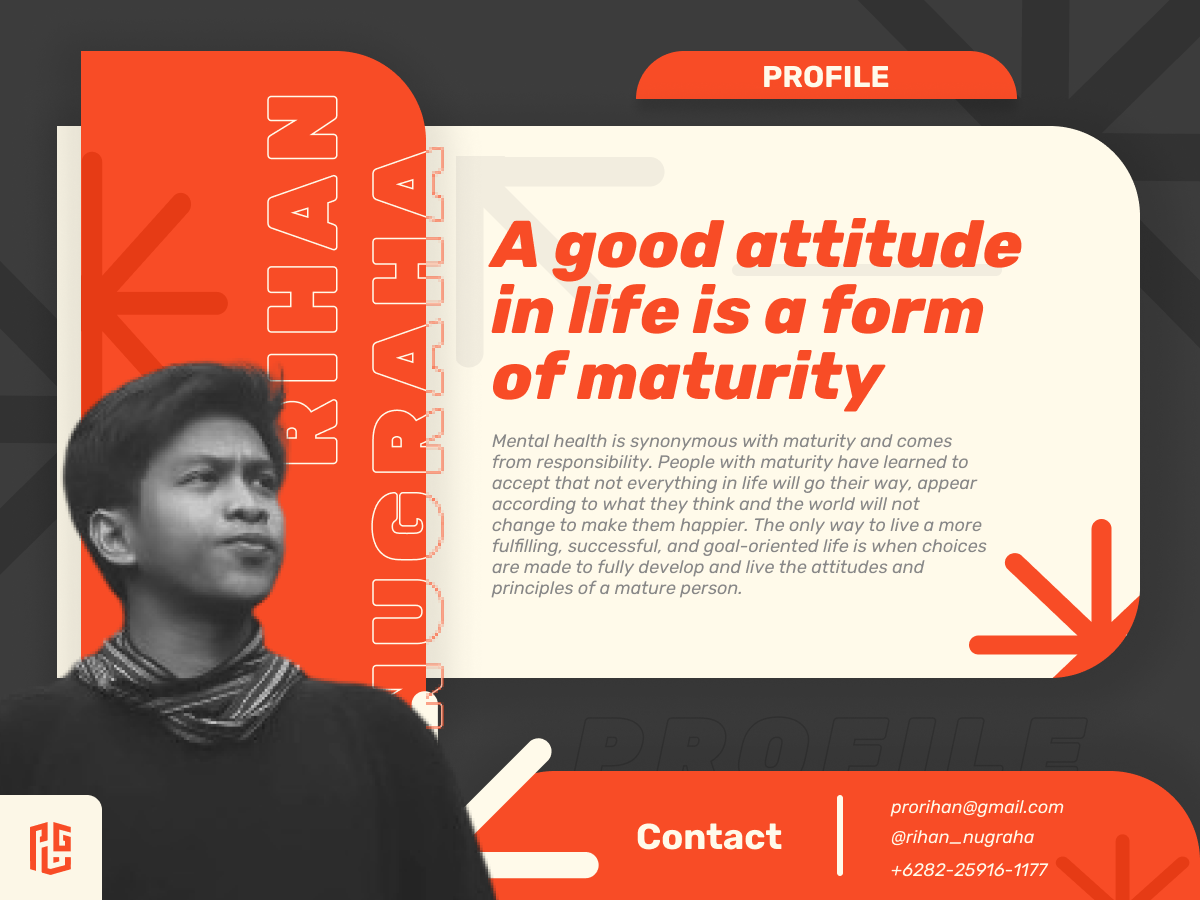 SHORT PROFILE WITH TYPOGRAPHIC DESIGN by Nugraha on Dribbble