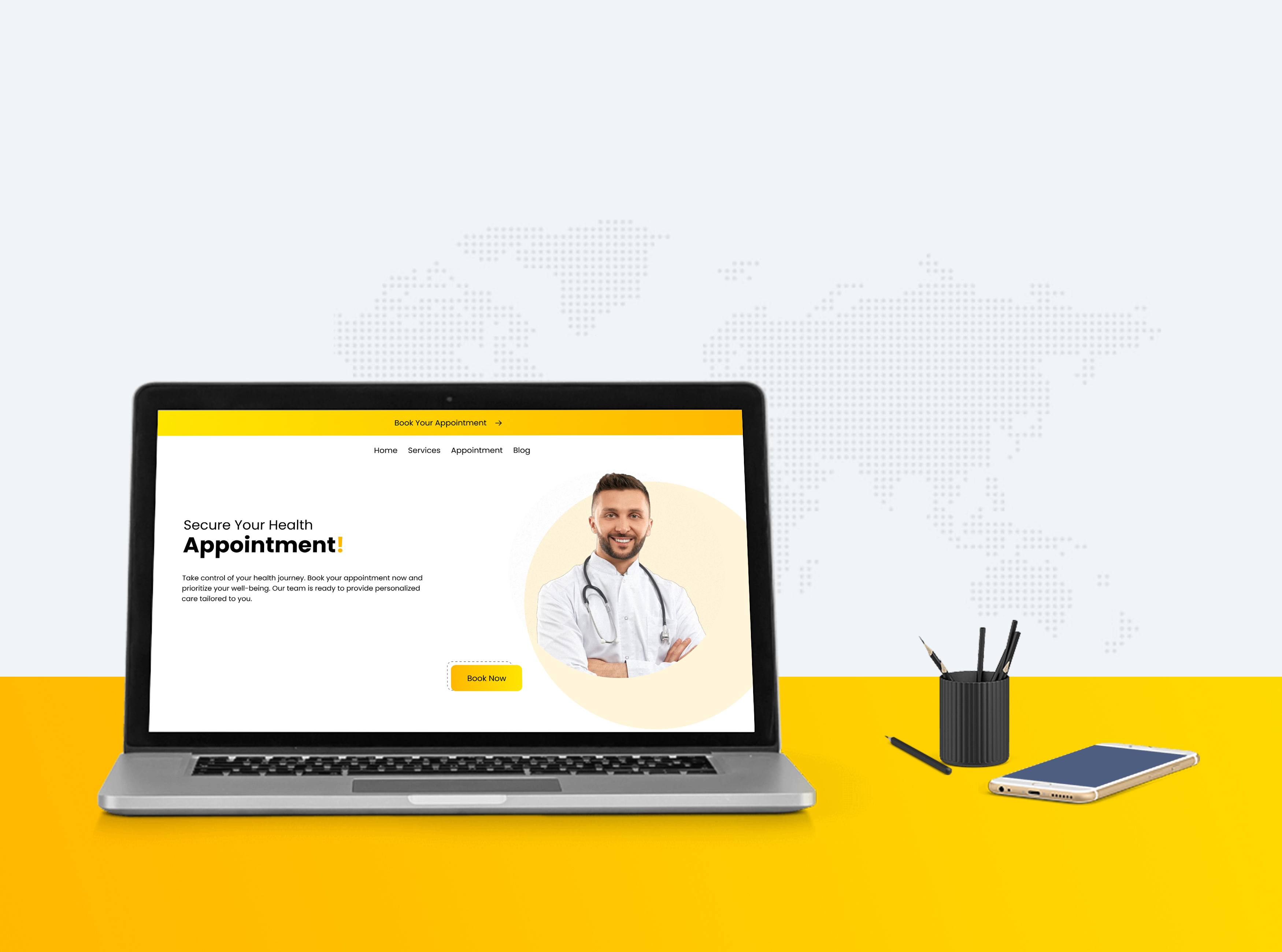 Doctor Appointment Website Landing Page by MS Graphicx on Dribbble
