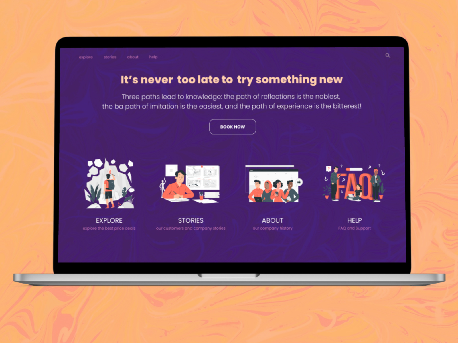 Desktop Website Layout by Nitesh A Malap on Dribbble