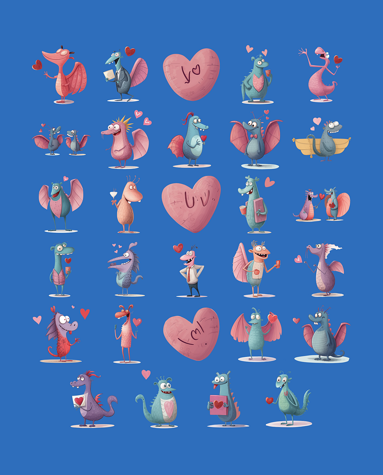 Telegram Stickers | AI dragons by Tasha Metamorfosis on Dribbble