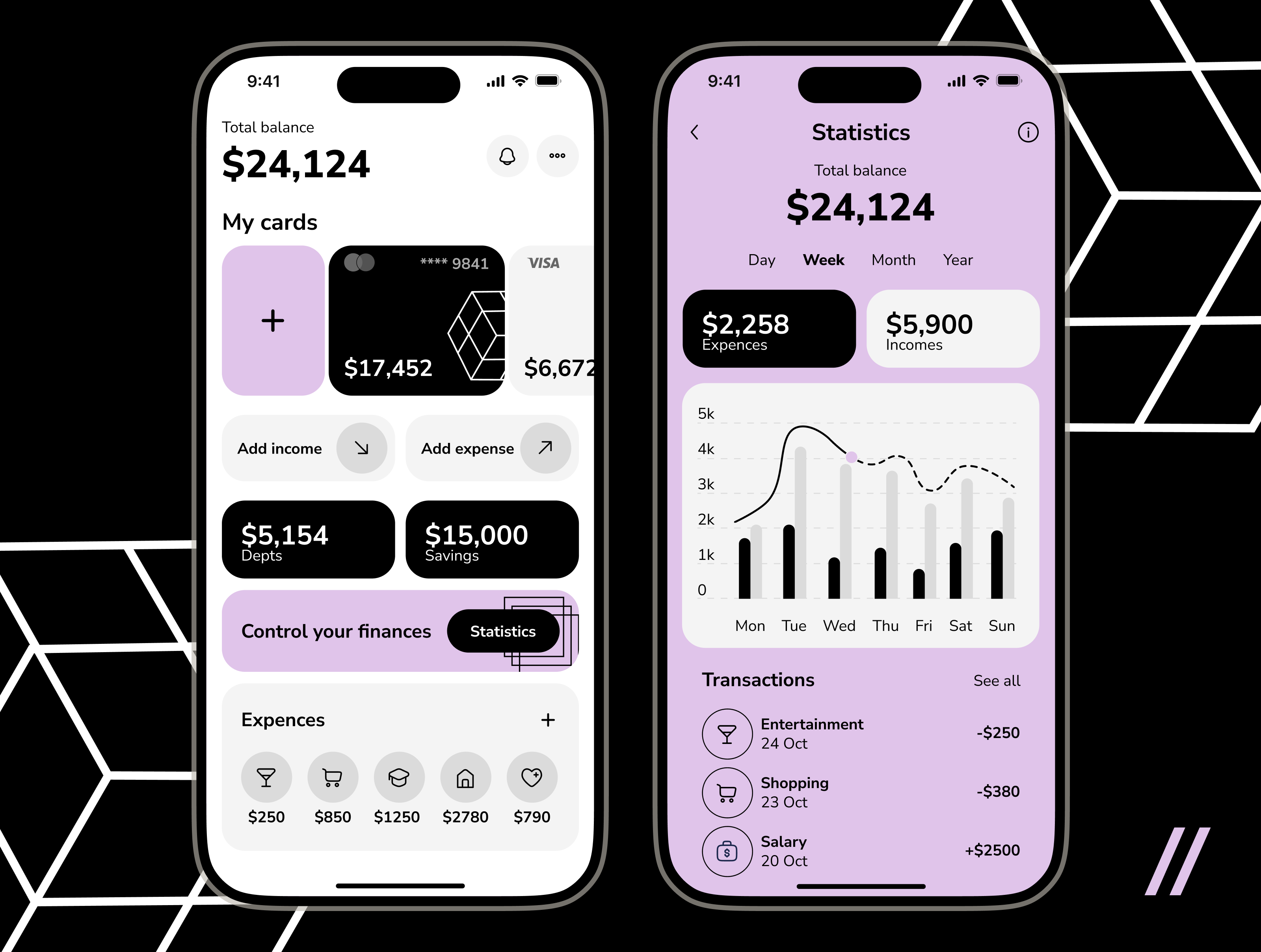 Finance Tracker Mobile iOS App by Svetlana Kolpakova for Purrweb UI/UX ...