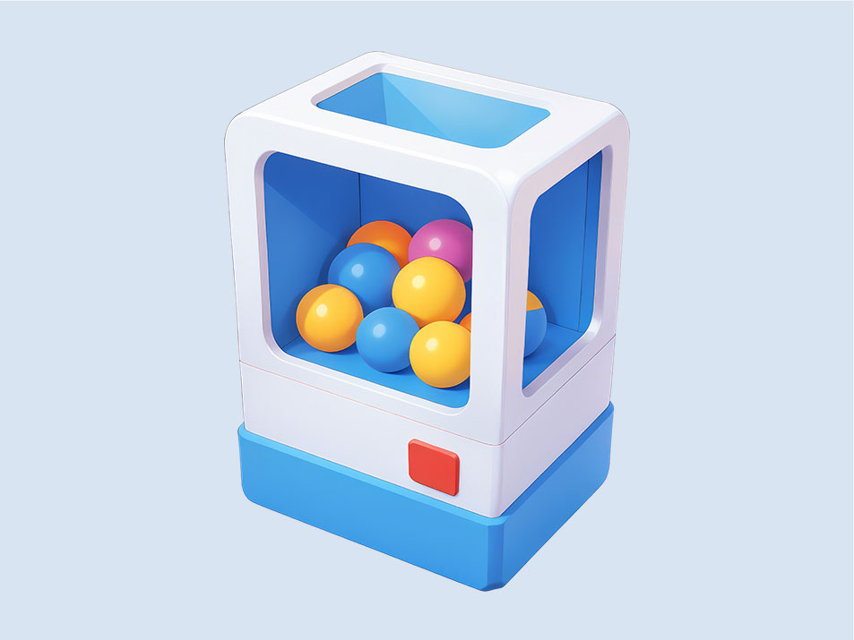 Magic Box Ball Game Machine by Pixel Chop on Dribbble