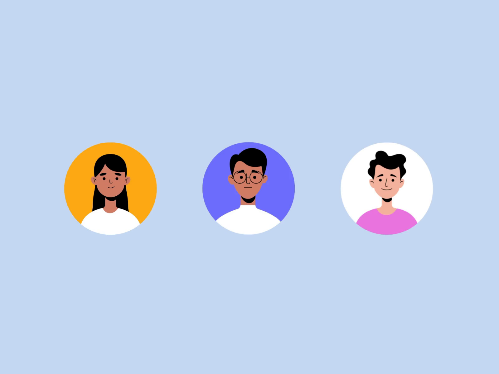 User Profile Avatars - Custom Character Animation by Monica Matyasi for ...