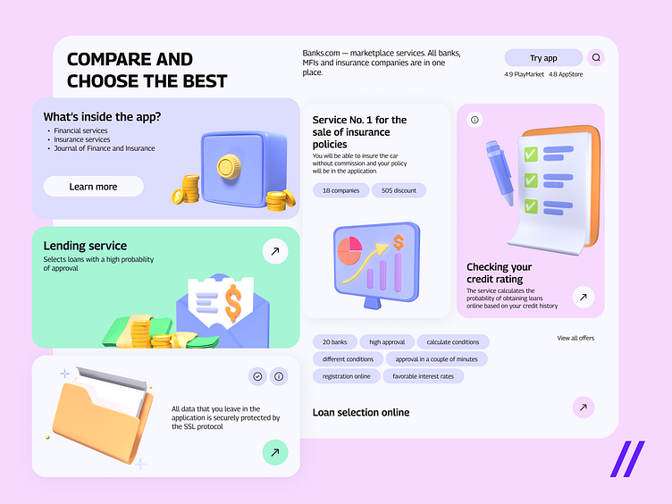 Bank Aggregator Web App by Vladislava Urazova on Dribbble Bank Aggregator Web App by Vladislava Urazova on Dribbble