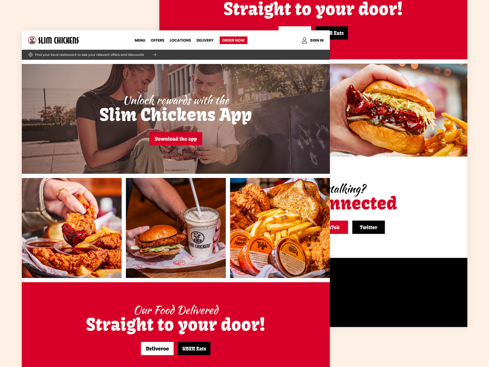 Slim Chickens Concept by Tom Walsh on Dribbble