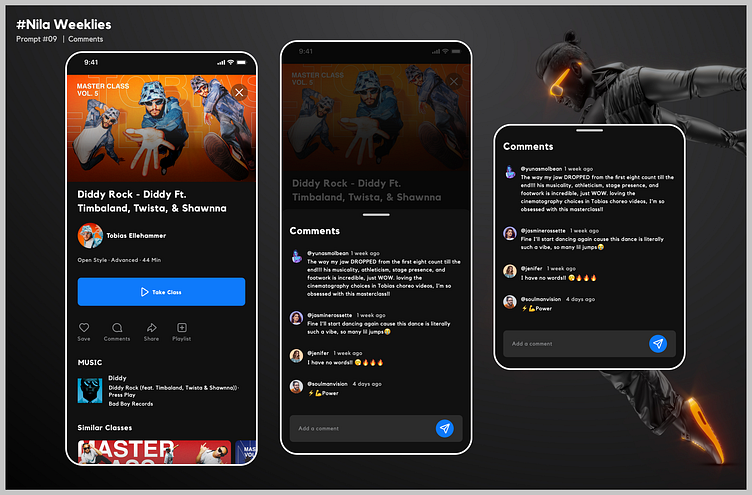 Comments UI by Thowfi on Dribbble