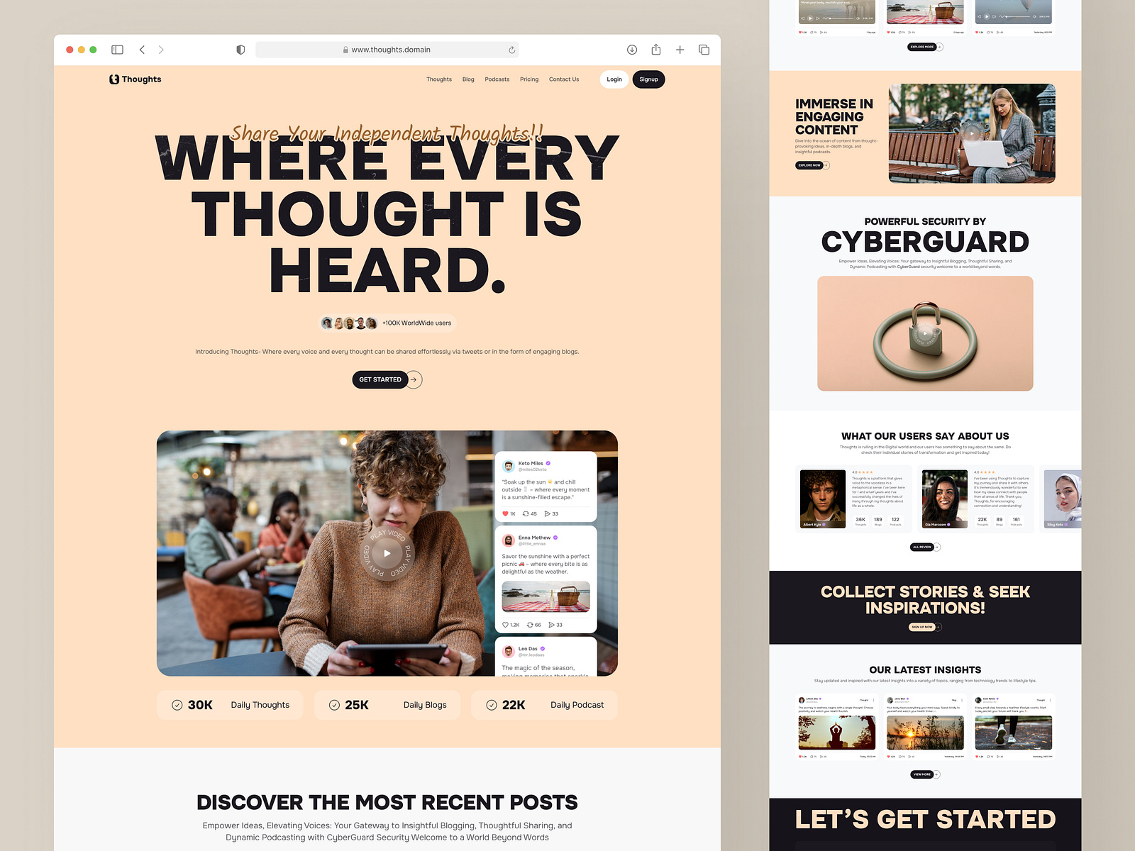 Thoughts - Think It! Make It! Write It! by MindInventory UI/UX for ...