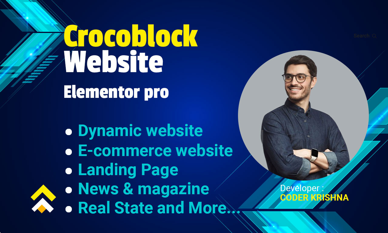 WordPress website using Crocoblock and Elementor pro by Graphic-Infinite on Dribbble