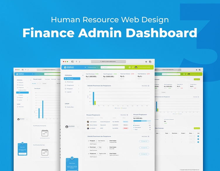 Finance Admin Dashboard by Wafi Ulhaq on Dribbble