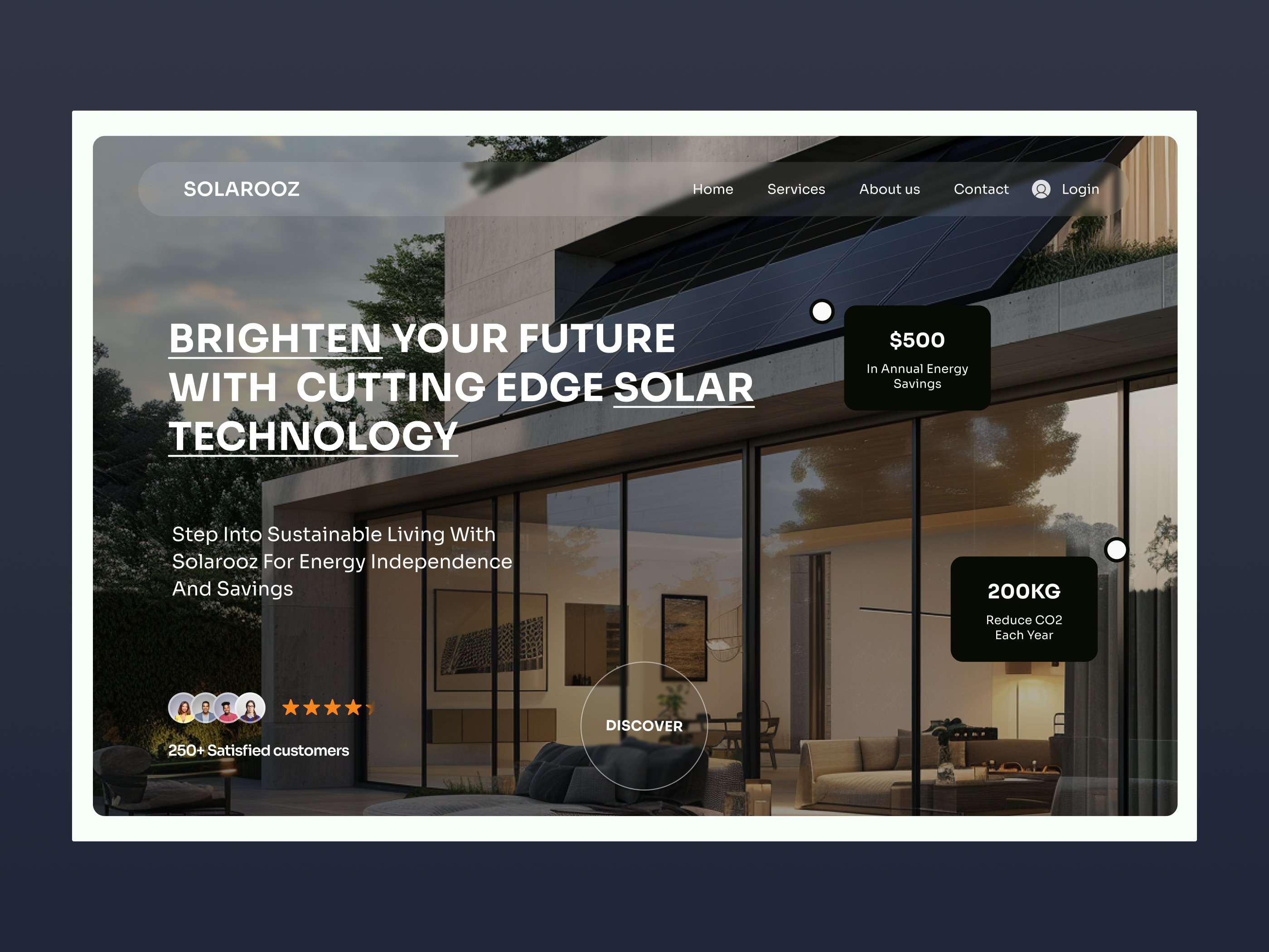 Modern Solar Web Design by Shuvam Sah on Dribbble