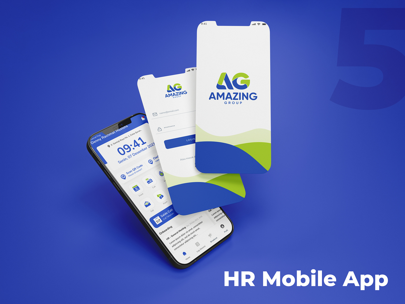 HR Mobile App by Wafi Ulhaq on Dribbble