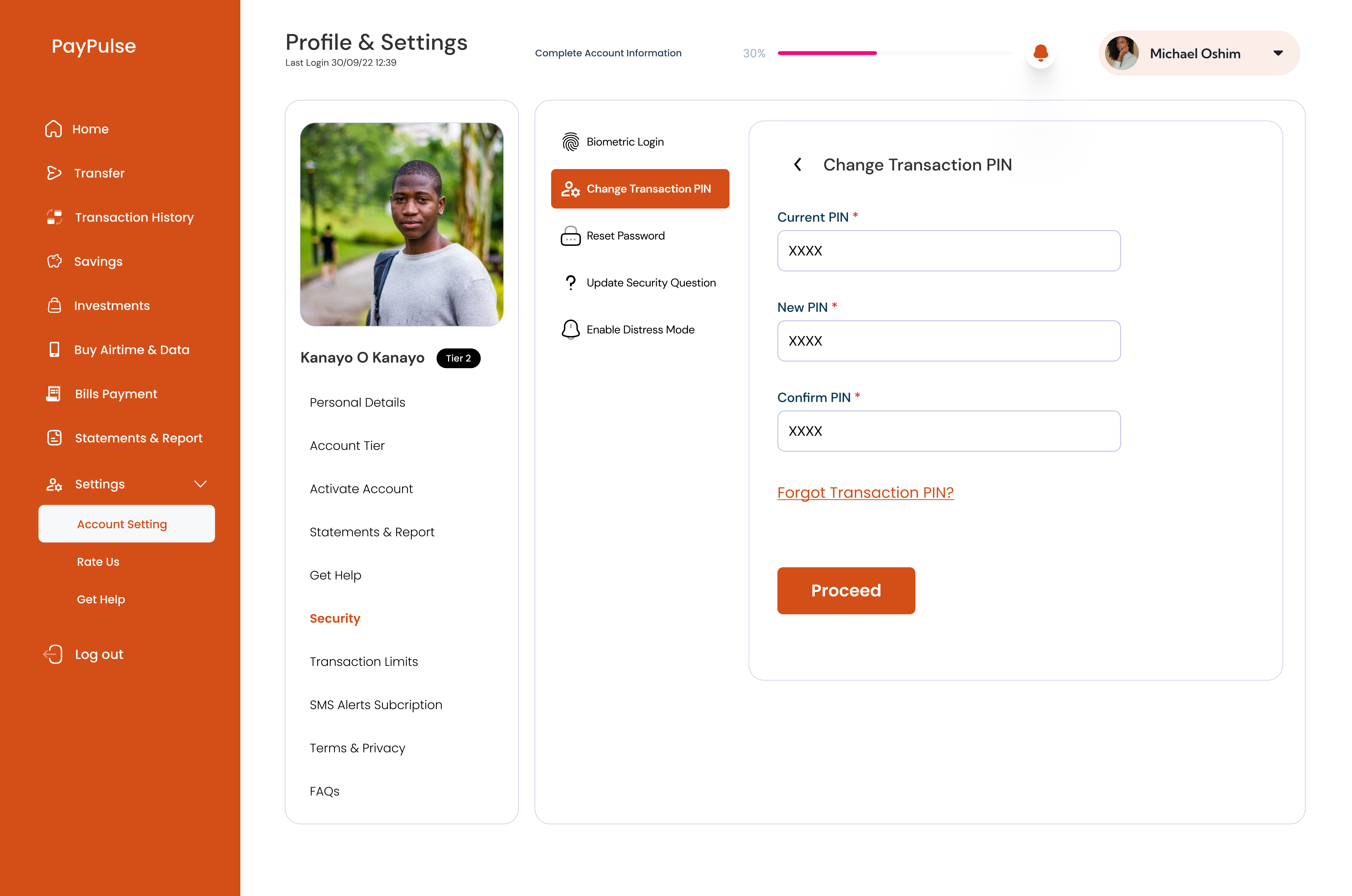 Profile Web UI Page by ALABI RIDWAN on Dribbble